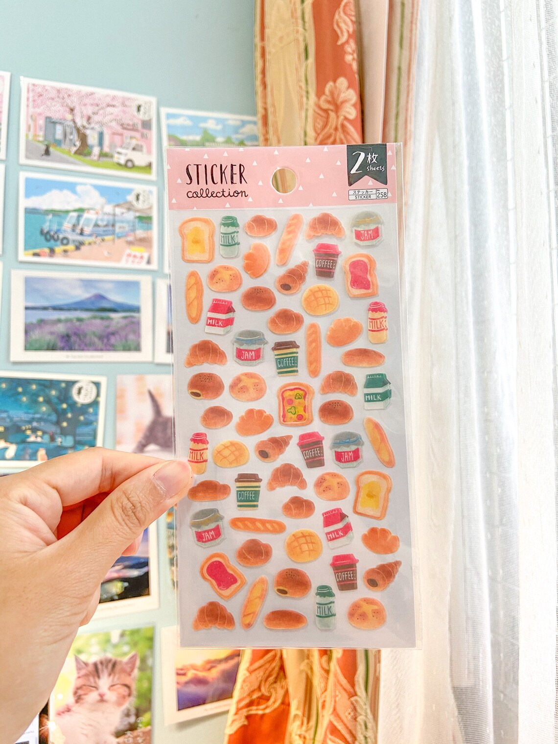 Japan Kawaii Bread Stickers Daiso For journaling | Etsy