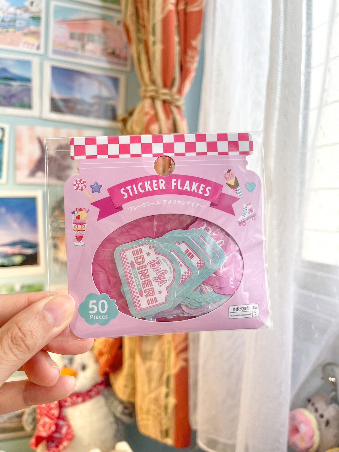 Authentic Japan Diner Sticker Pack Daiso for Journaling, Crafting ...