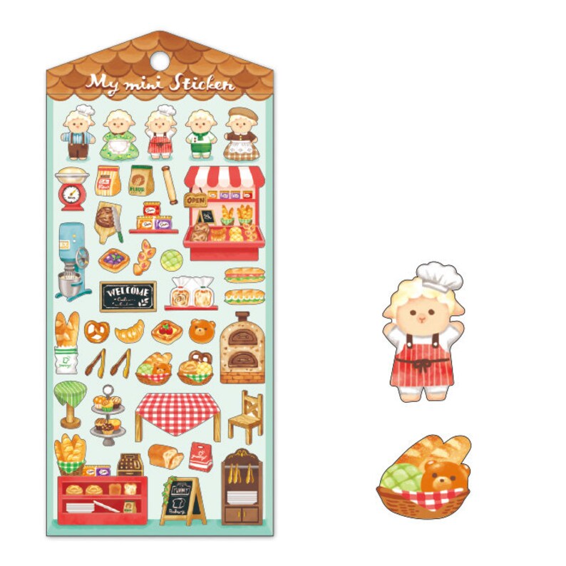 Playhouse Animals Stickers Cat Sheep Chipmunk Rabbit - Etsy