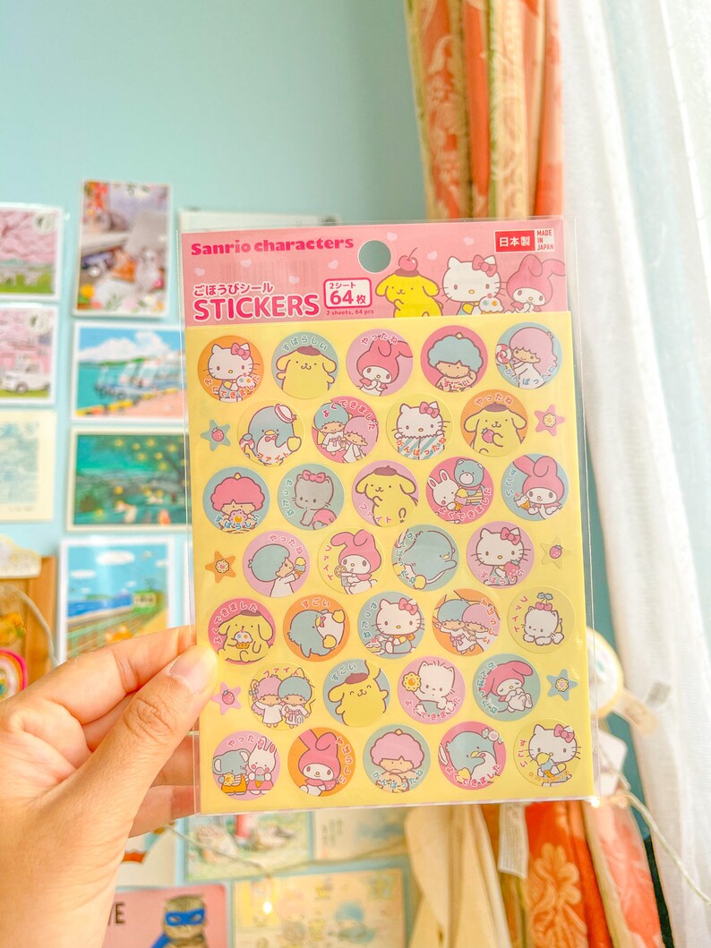 Authentic Japan Character Sticker Sheets for Crafting - Etsy