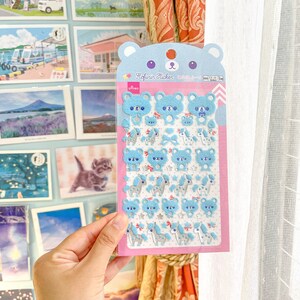 Authentic Japan Furry Animal Sticker Sheets Daiso for Journaling ...