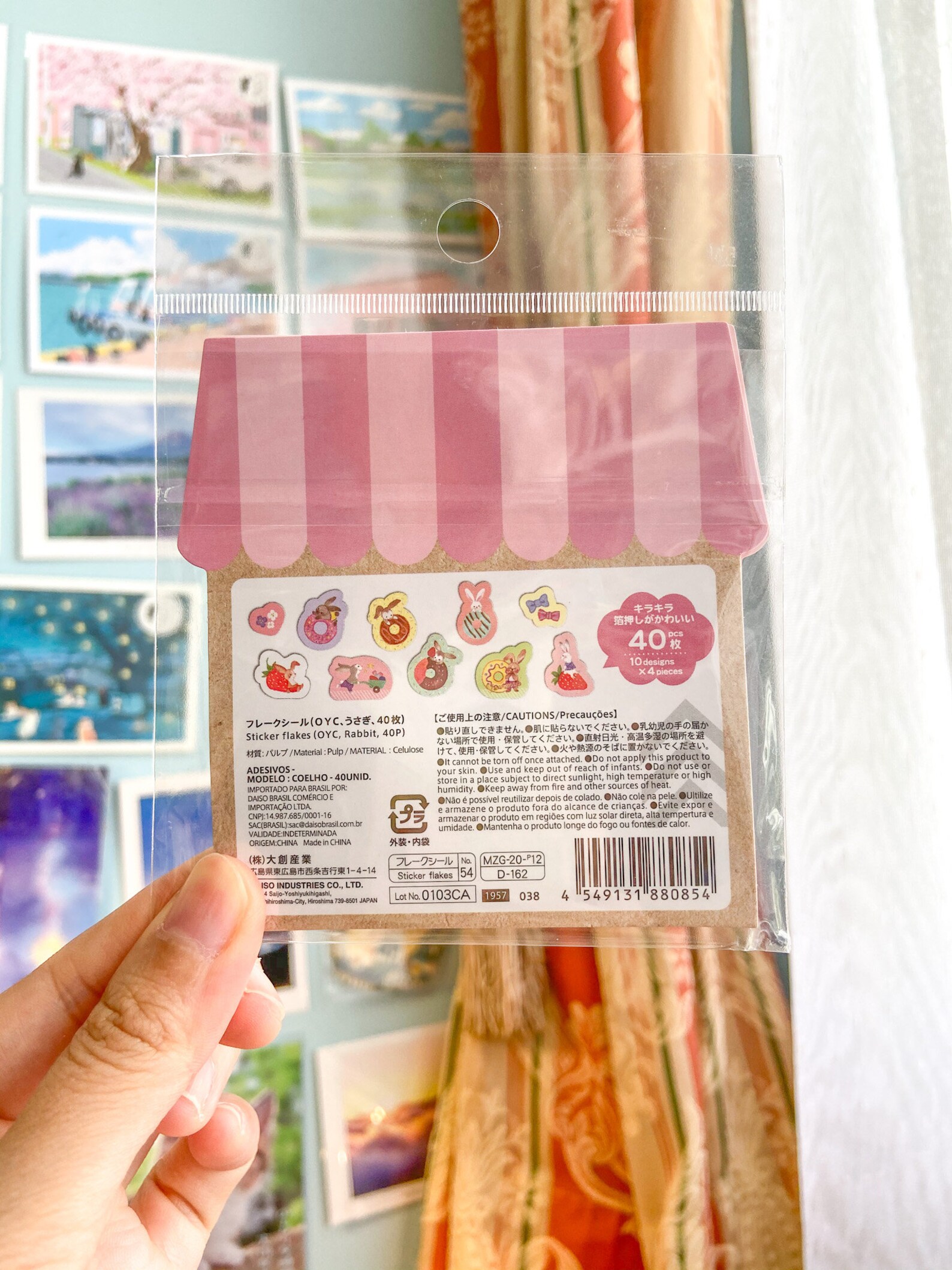 Bunny Rabbit Sweets Sticker Flakes Daiso for Planners - Etsy Hong Kong