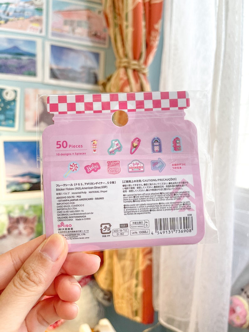 Authentic Japan Diner Sticker Pack Daiso for Journaling - Etsy
