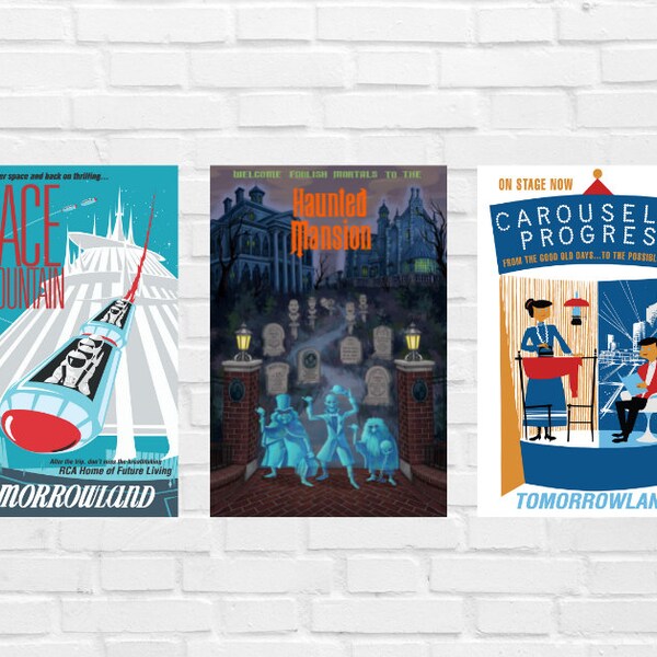 Haunted Mansion Ride Poster - Etsy