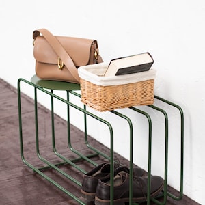 Green Modern Shoe Rack, Metal Entryway Bench, High Quality Shoe Rack ...