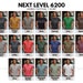 Next Level 6200 Color Chart Size Chart Bundle Men's Festival T-shirt ...