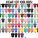 PNG Editable Color Chart for Bella Canvas 3001 Unisex T-shirt DIY ...