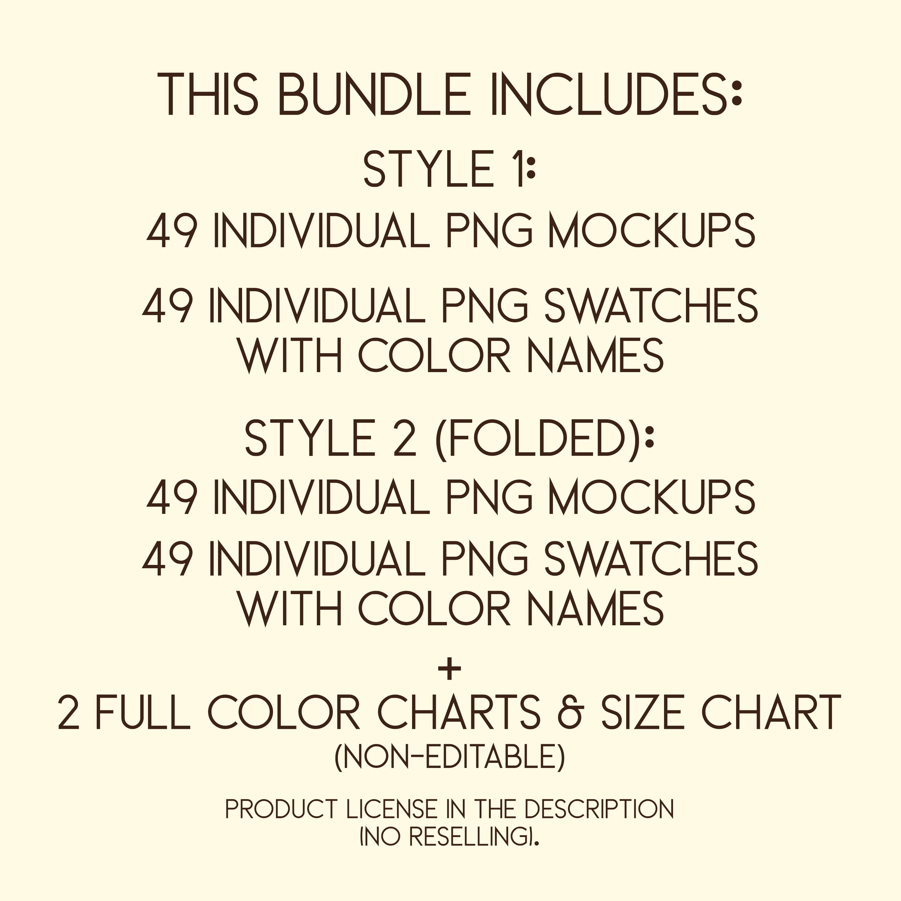 Gildan 18000 Mockup: PNG Transparent Color Chart (canva, Adobe) - Etsy