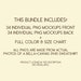 Bella Canvas 3945 Front and Back PNG Transparent Mockup Bundle Unisex ...