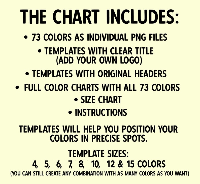 Gildan 64000 Color Chart: 73 PNG Swatches (editable) - Etsy