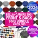 Bella Canvas 3945 Front and Back PNG Transparent Mockup Bundle Unisex ...