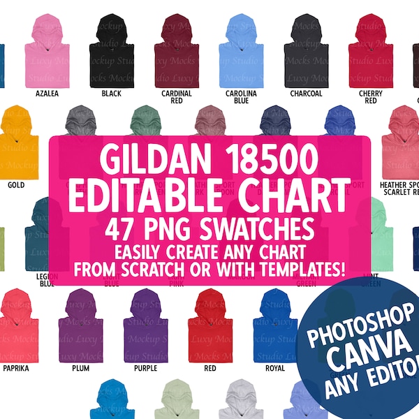 Color Chart Jiffy Shirts - Etsy