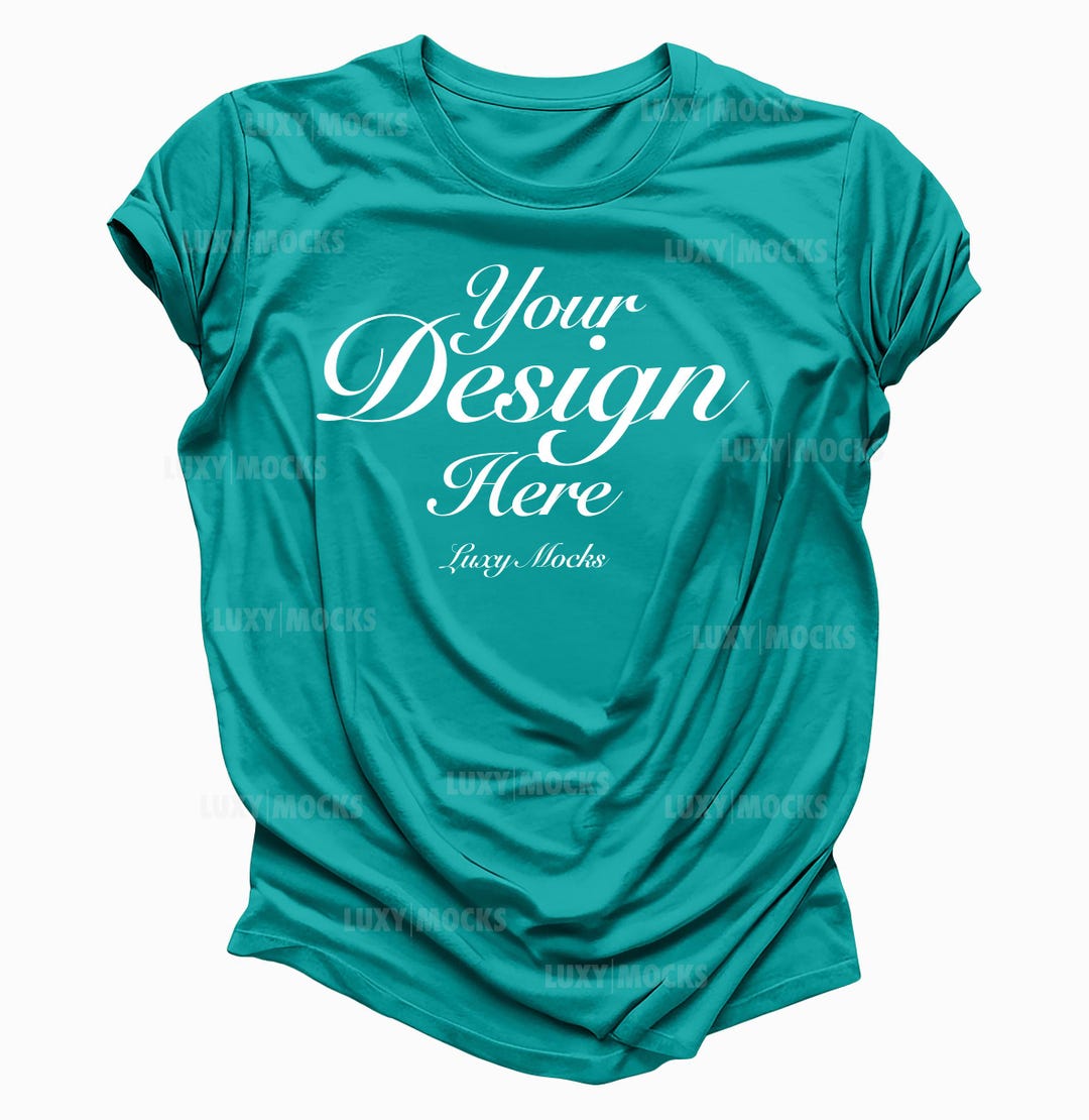 Jade Dome Gildan 64000 G640 T-shirt Mockup Body Shape Tee Mockup Unisex ...
