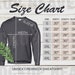 Gildan 18000 G180 Size Chart G180 Sweatshirt Mockup Size Chart Heavy ...