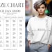 Gildan 18000 G180 Women's Size Chart for Print on Demand Digital Size ...