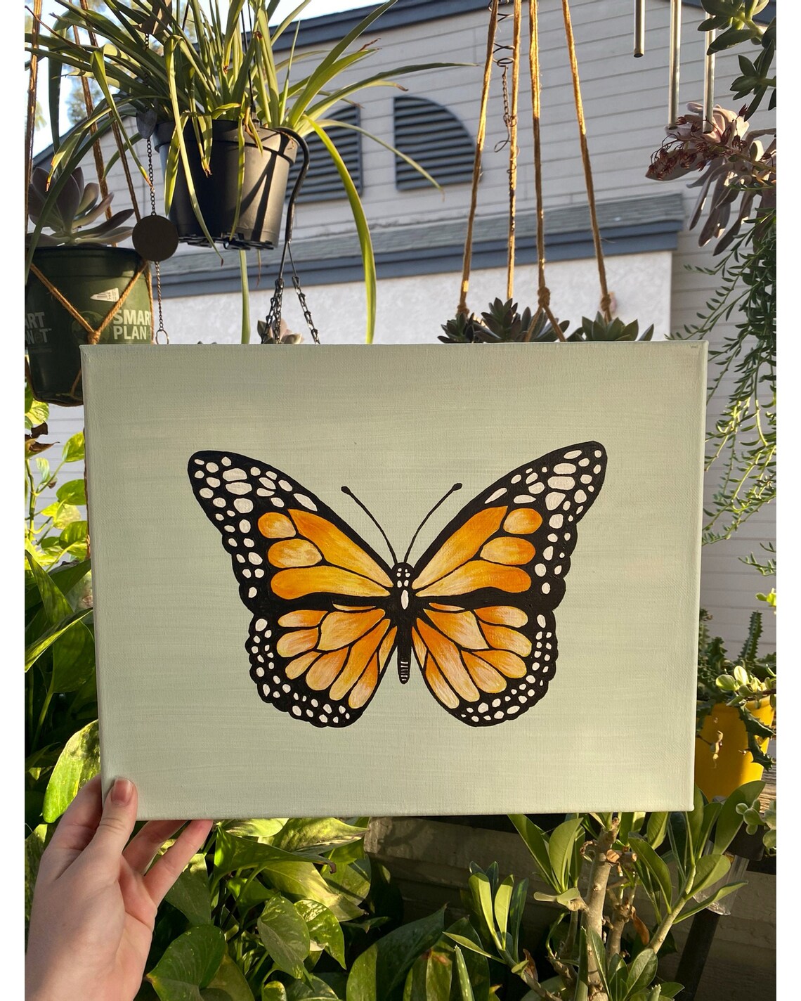 Customized Butterfly Canvas Painting - Etsy