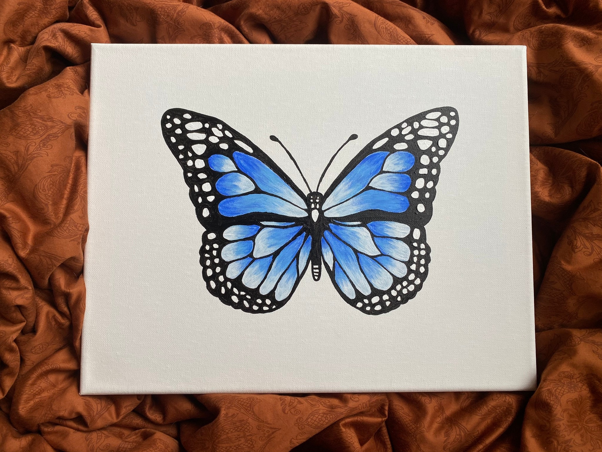 Customized Butterfly Canvas Painting - Etsy
