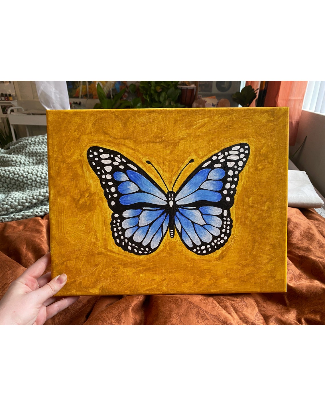 Butterfly Canvas Painting - Etsy
