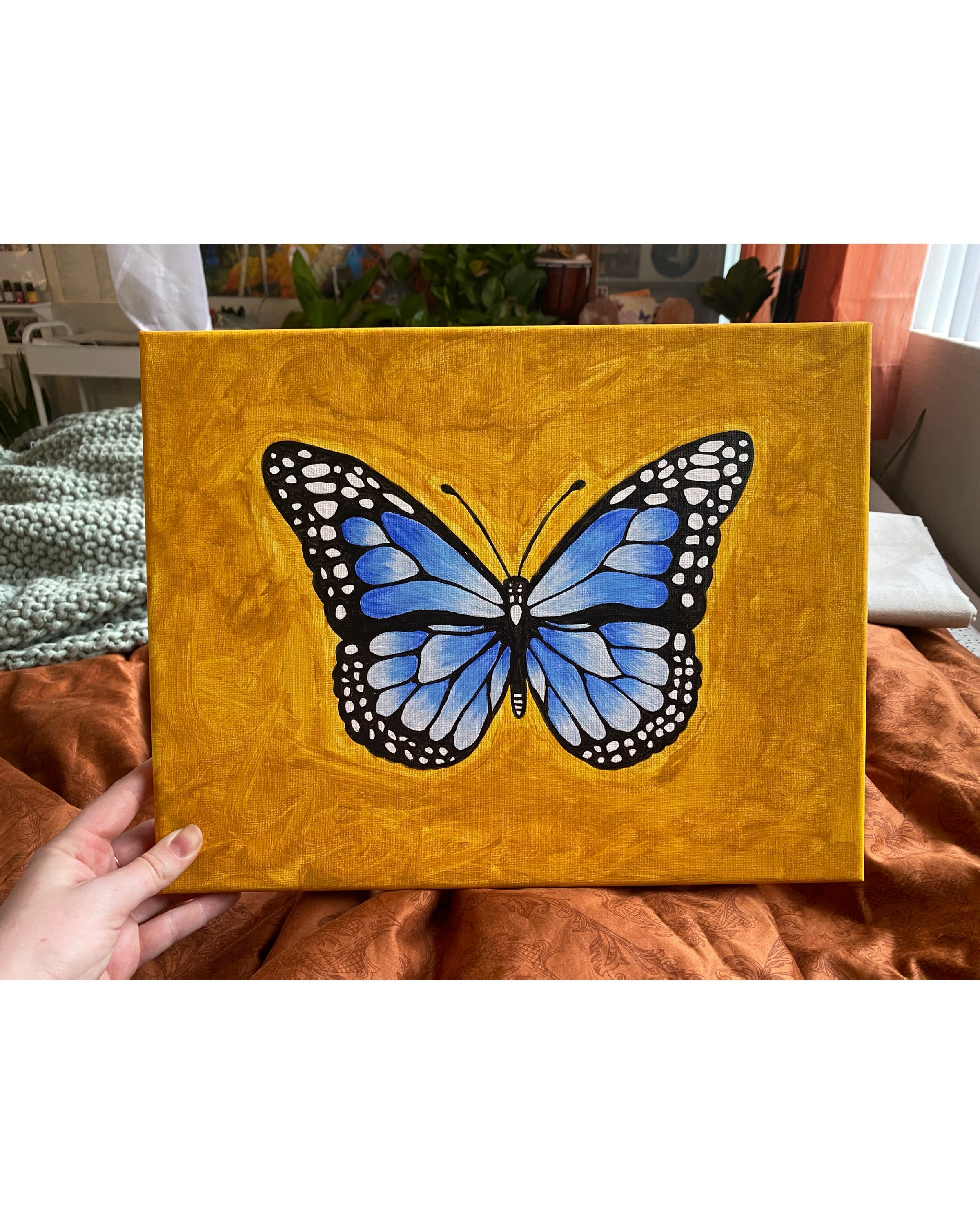 Customized Butterfly Canvas Painting - Etsy