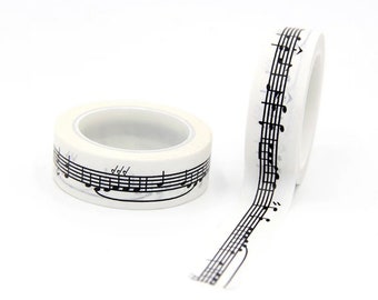 Musical Notes Washi Tape Sheet Music Washi Tape G-clef Washi - Etsy