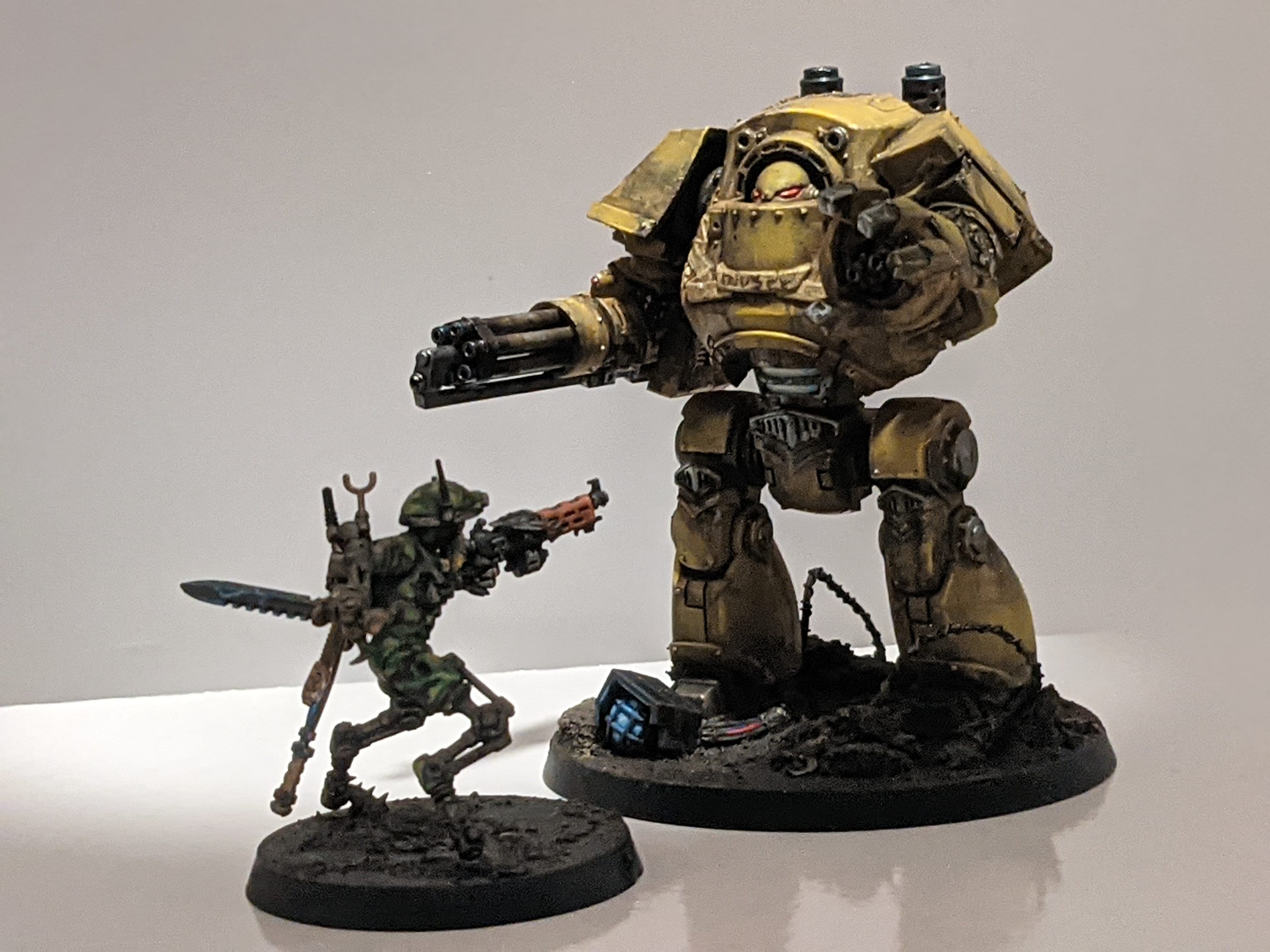 Painted Warhammer 40k Contemptor Dreadnought Rusted Imperial Fists - Etsy