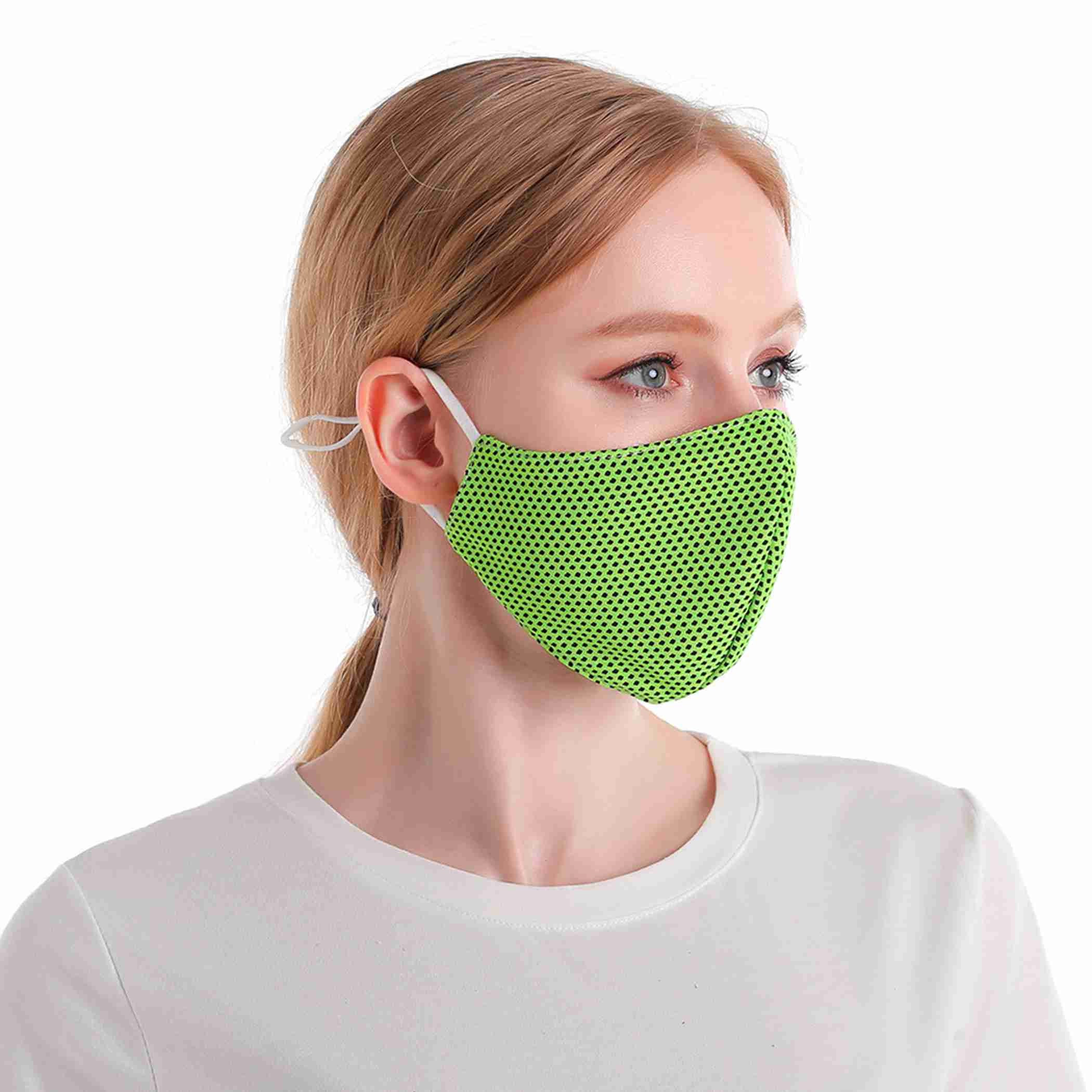 Unisex Solid Neon Lime Green Mask / Fashion Face Mask / Anti | Etsy