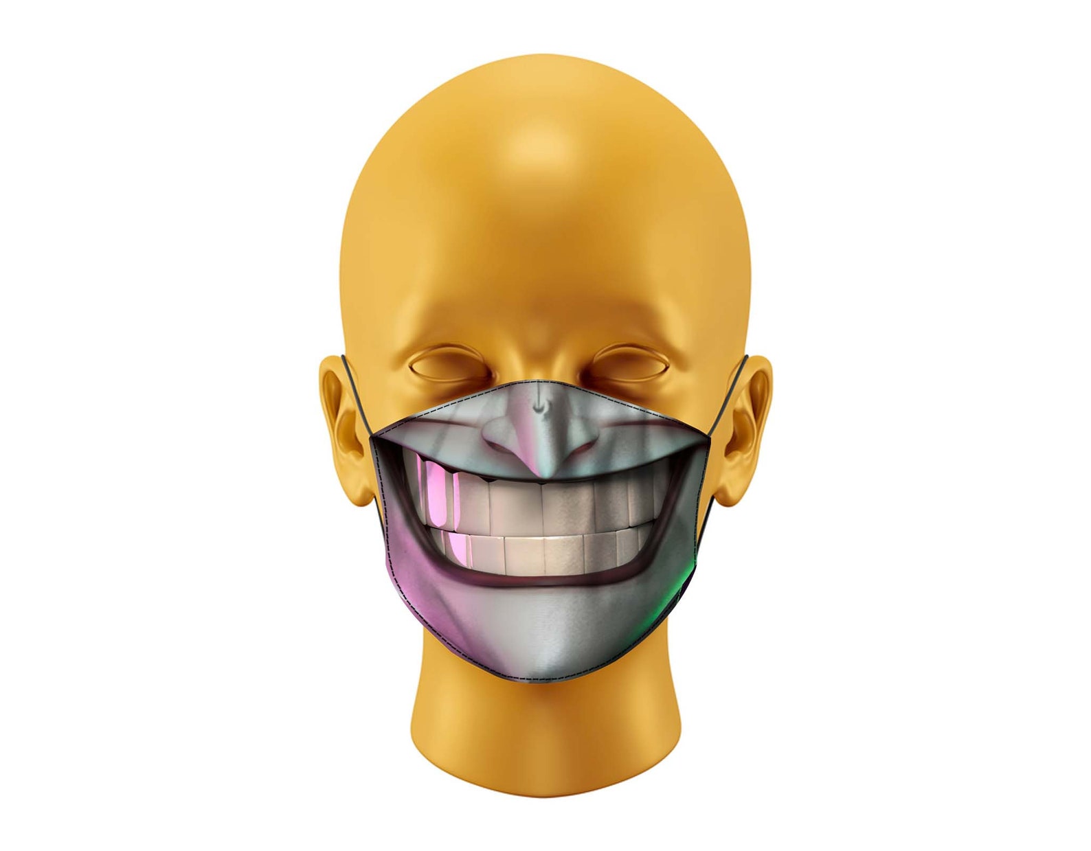 Clown Evil Smile Mask With Filter Pocket Nose Wire | Etsy