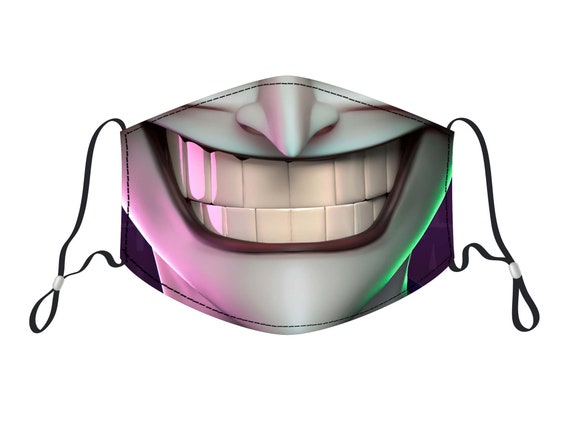 Clown Evil Smile Mask With Filter Pocket Nose Wire | Etsy