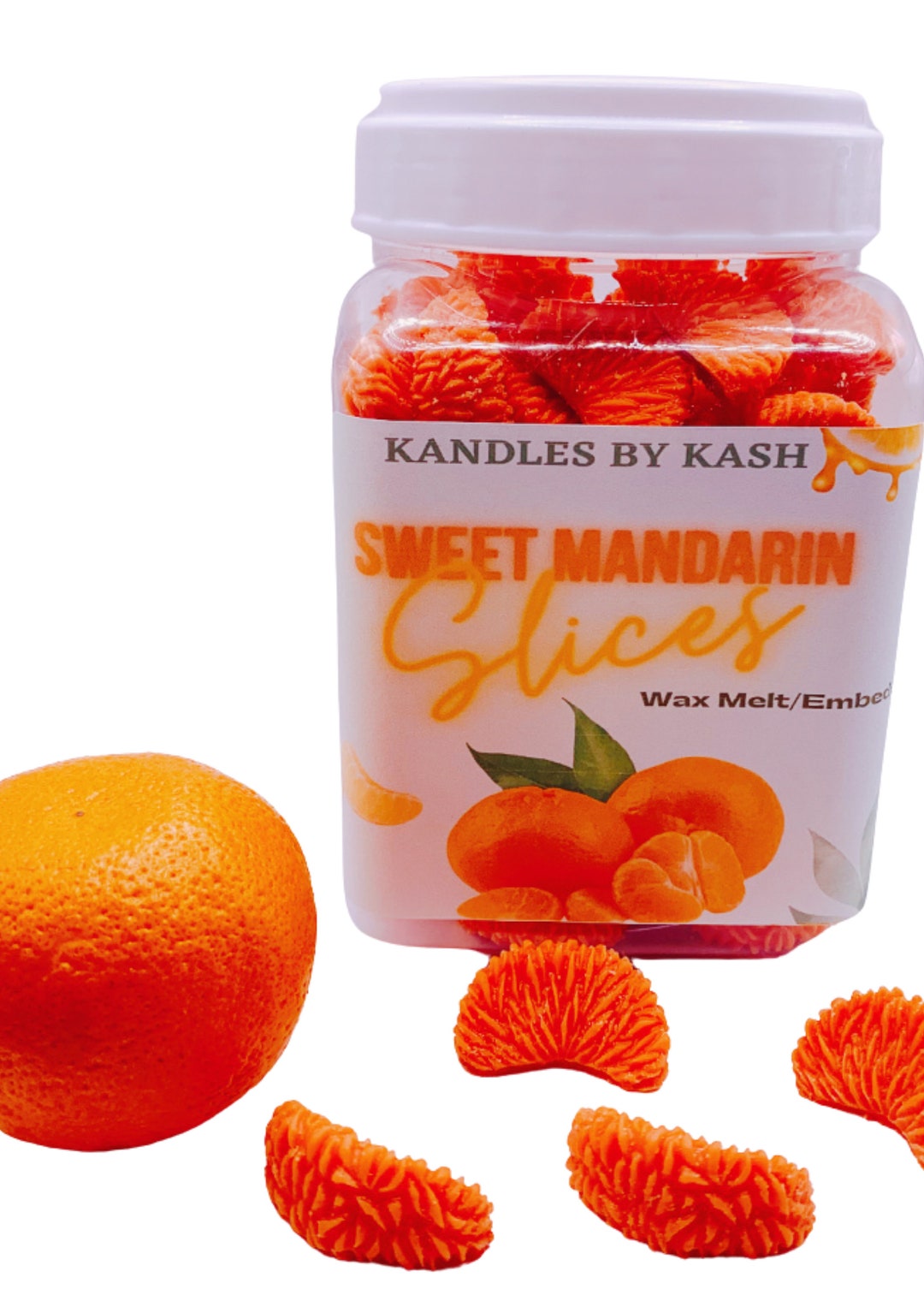Sweet Mandarin Slices Wax Melts Orange Wax Embeds Highly Scented Fake ...