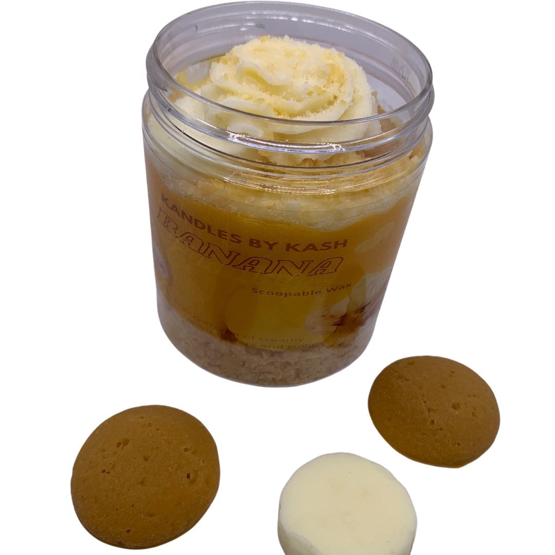 Banana Pudding Scoopable Dessert Wax Melt Jar Scented Scoopable Wax ...