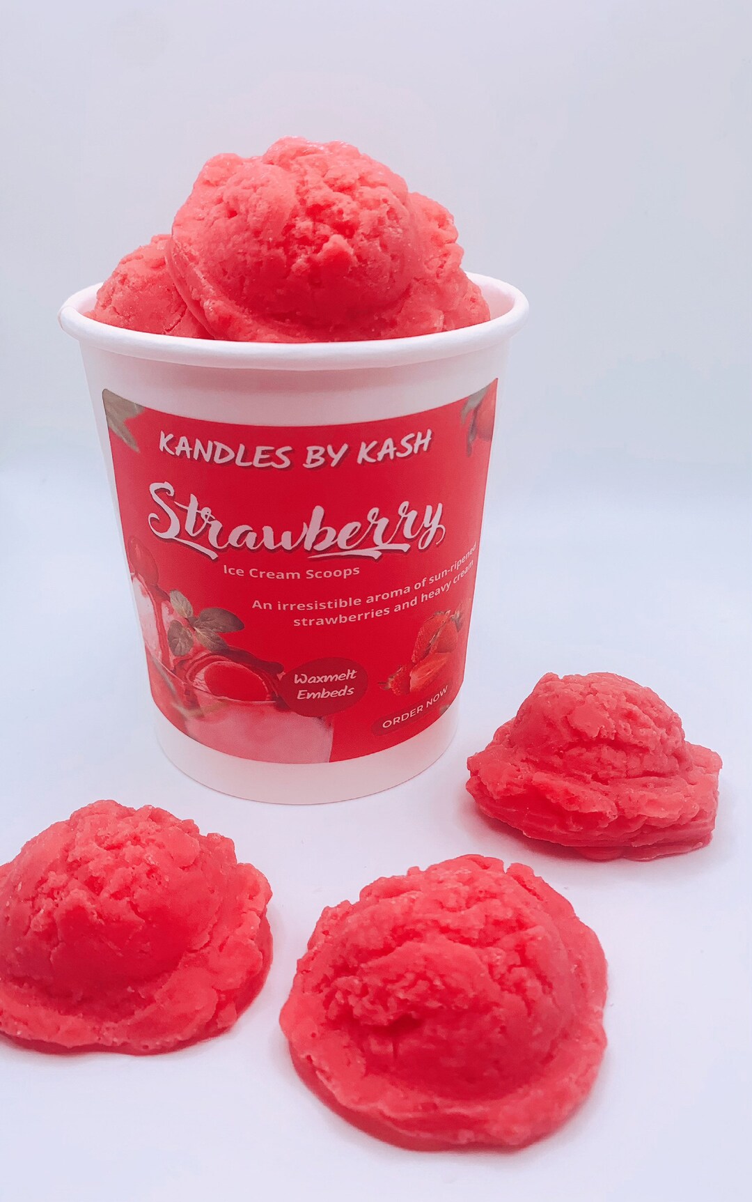Strawberry Ice Cream Wax Melts Fresh, Juicy Strawberries - Etsy