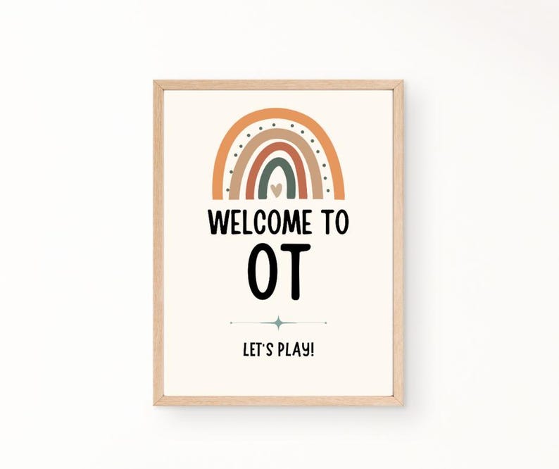 OT Classroom Decor: Where is the OT? Boho Door Sign (customizable Canva ...