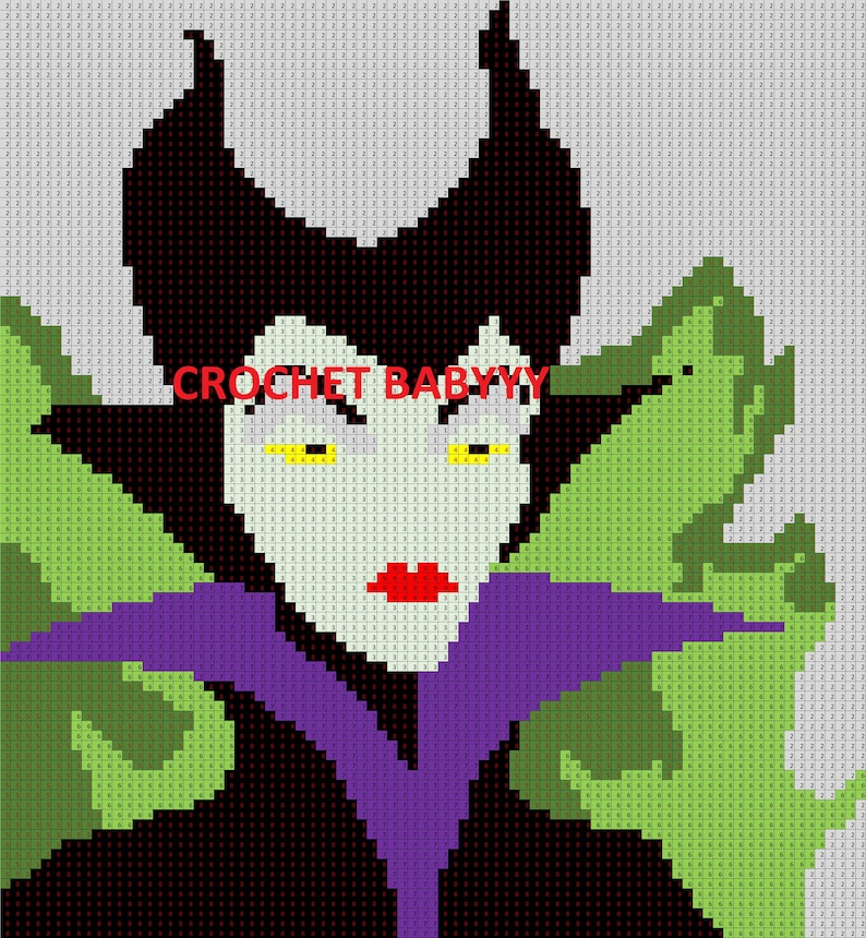 Crochet Pattern - Maleficent - Etsy