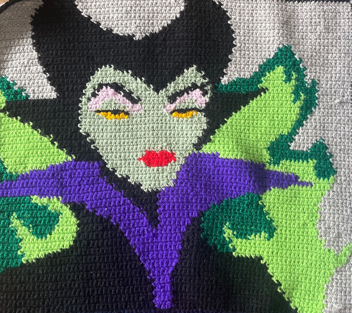 Crochet Pattern - Maleficent - Etsy