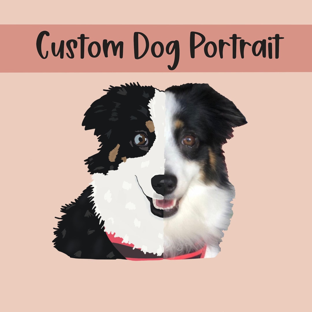 Custom Pet Portrait, Custom Dog Portrait, Digital Dog Picture ...