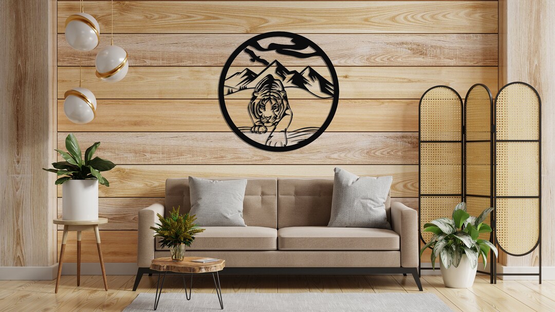 Tiger Wooden Wall Decor-tiger Wood Art-tiger Poster Wall Hangings ...