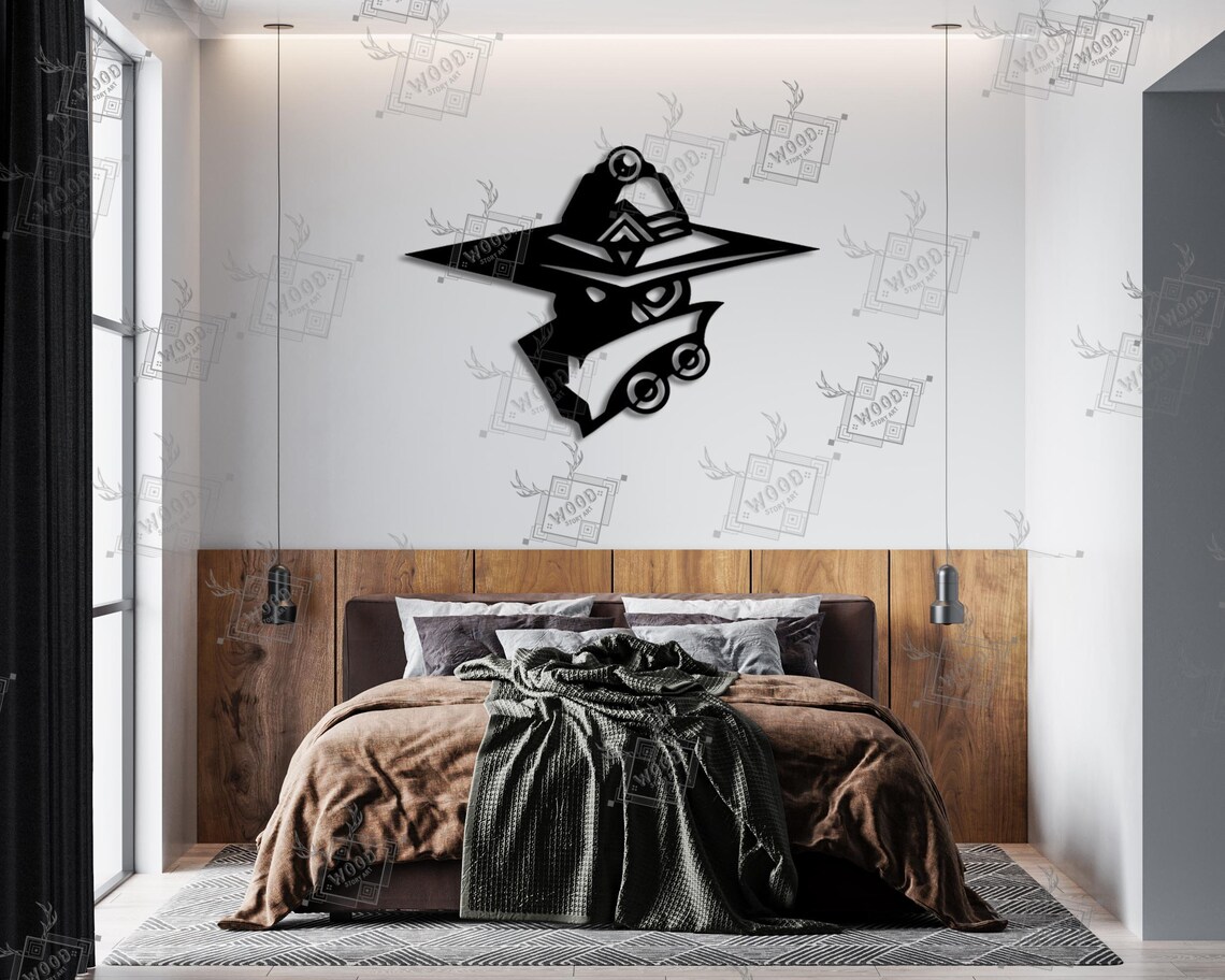 Cypher Valorant Metal Wall Decor-valorant Cypher Metal Art-all for the ...