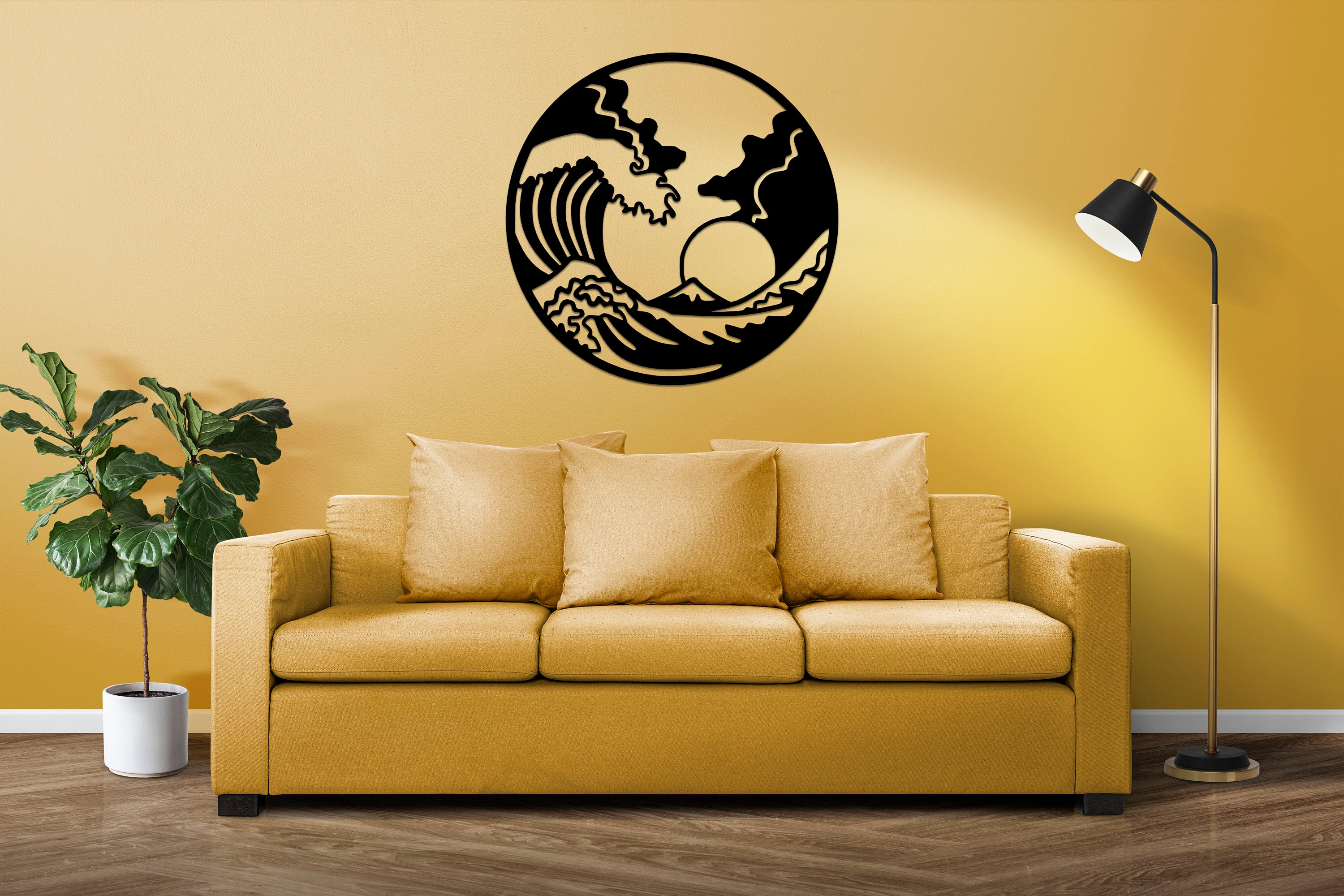 Hokusai the Great Wave of Kanagawa Wooden Wall Decor-great Wave Wood ...