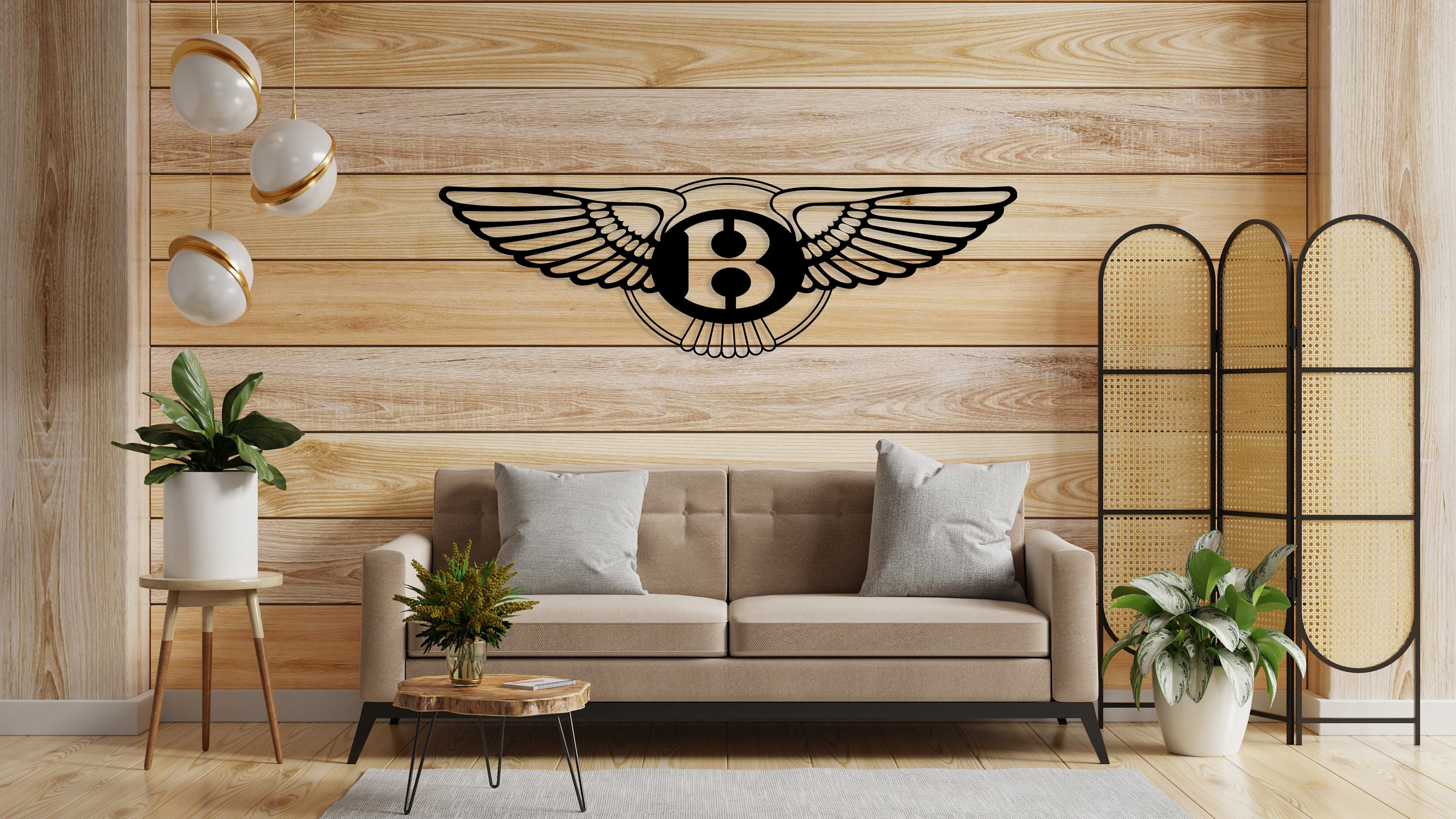Bentley Car Logo Wooden Wall Decor-bentley Emblem Wood Art-car Lovers ...