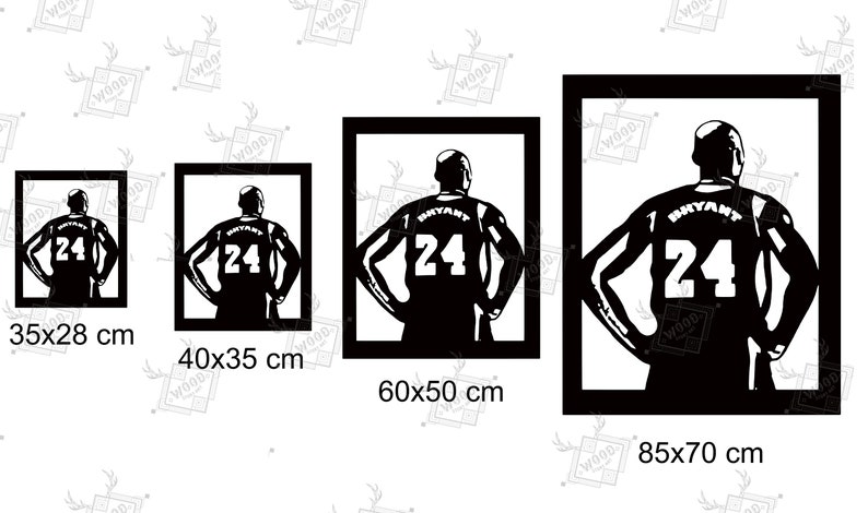 Kobe Bryant Wooden Wall Decor-black Mamba Wood Art-nba Wall - Etsy