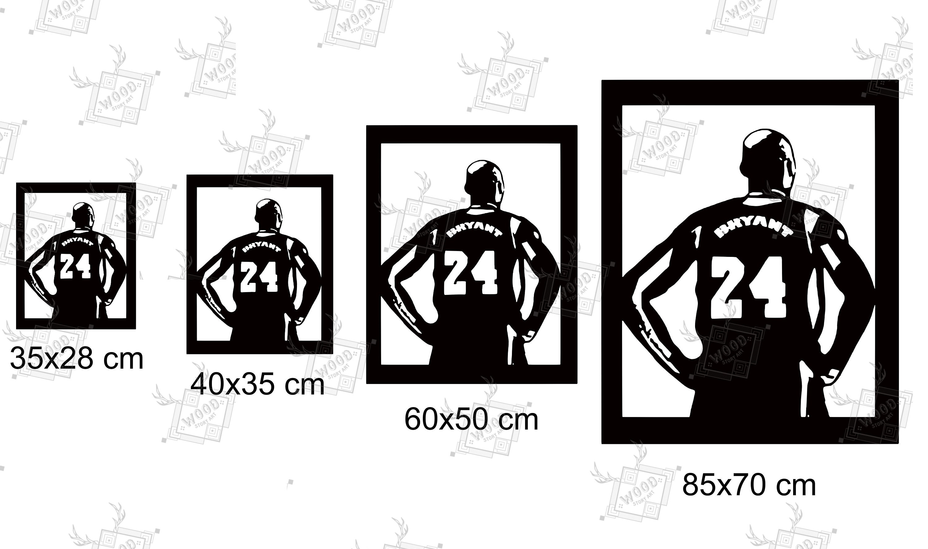 Kobe Bryant Wooden Wall Decor-black Mamba Wood Art-nba Wall - Etsy