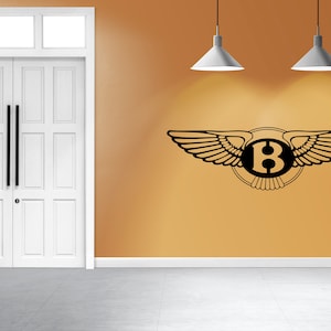 Bentley Car Logo Wooden Wall Decor-bentley Emblem Wood Art-car Lovers ...