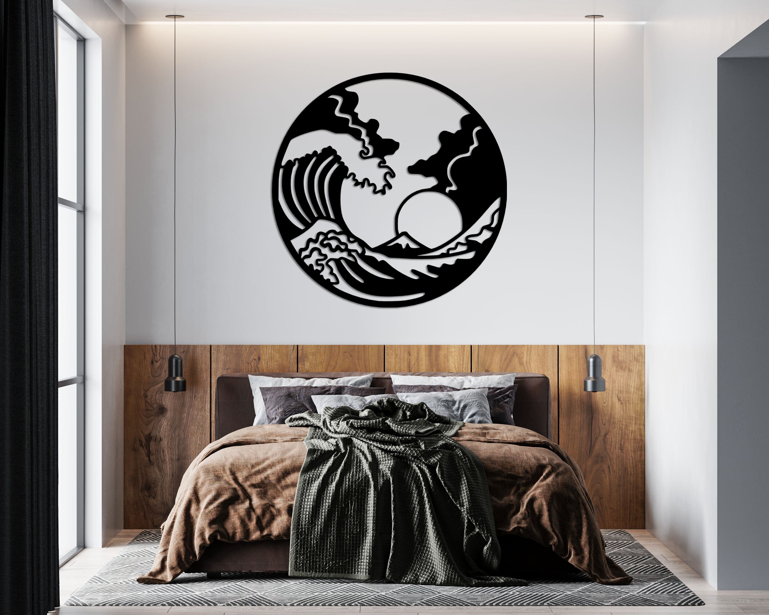Hokusai the Great Wave of Kanagawa Wooden Wall Decor-great Wave Wood ...