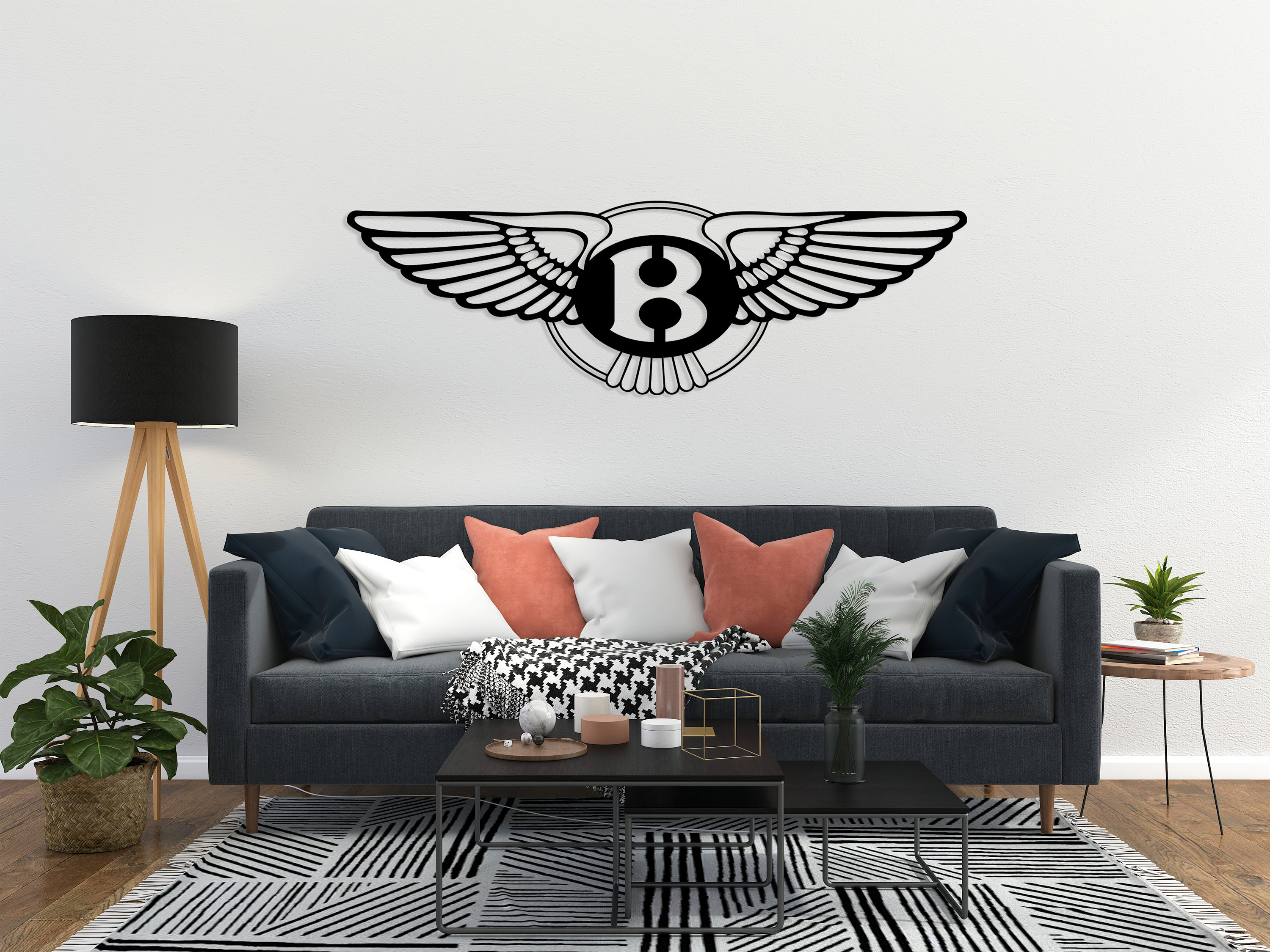 Bentley Car Logo Wooden Wall Decor-bentley Emblem Wood Art-car Lovers ...