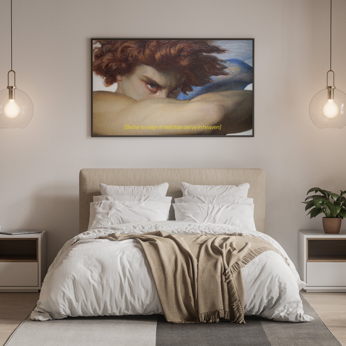 Fallen Angel Alexandre Cabanel Classical Art Classic Old | Etsy