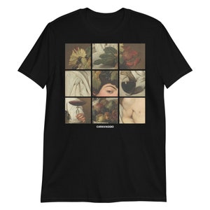 Caravaggio – Bacchus Grid Unisex T-shirt | Renaissance Aesthetic ...
