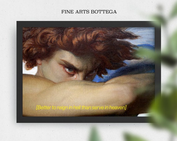 PRINTED Fallen Angel Alexandre Cabanel Classical Art | Etsy