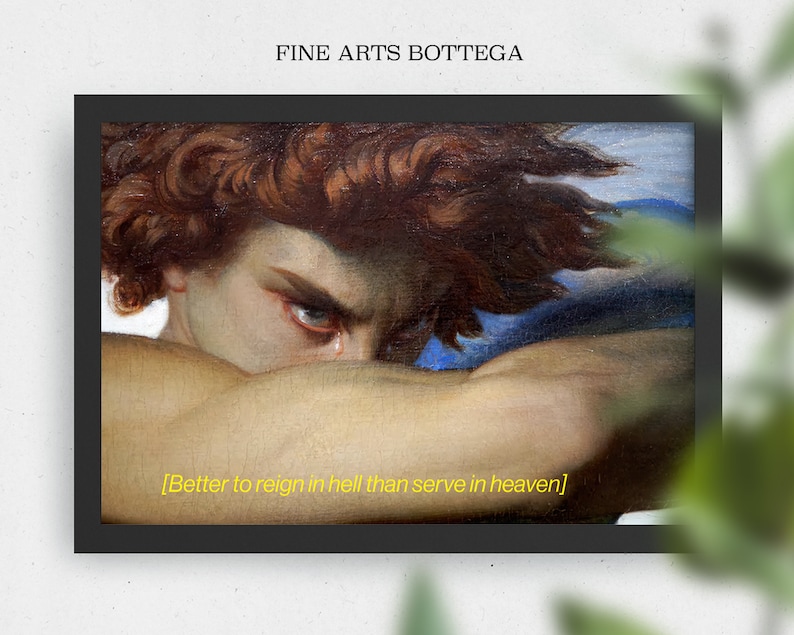 PRINTED Fallen Angel Alexandre Cabanel Classical Art - Etsy