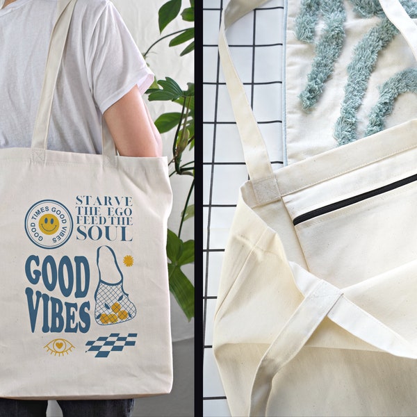 Typography Tote Bag - Etsy