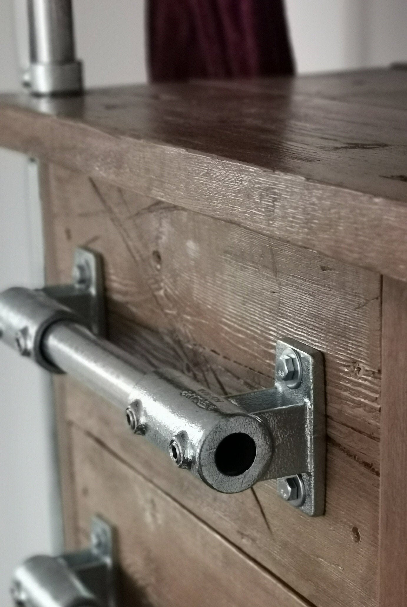 Bespoke Industrial Rustic Open Scaffolding Wardrobe - Etsy UK